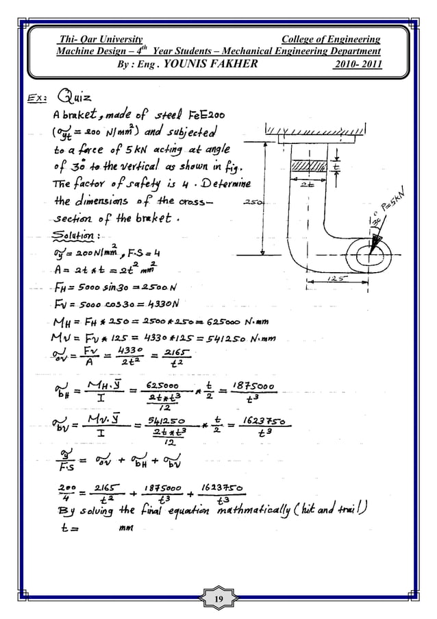 Solutions Manual for machine design by khurmi and Gupta | PDF