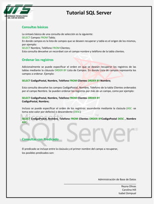 Manual SQL SERVER | PDF | Databases | Computer Software and Applications