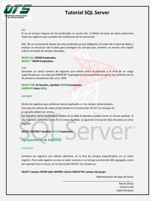Manual SQL SERVER | PDF | Databases | Computer Software and Applications