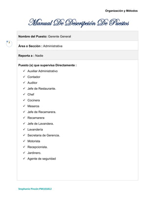 Manual Administrativo de una empresa | PDF