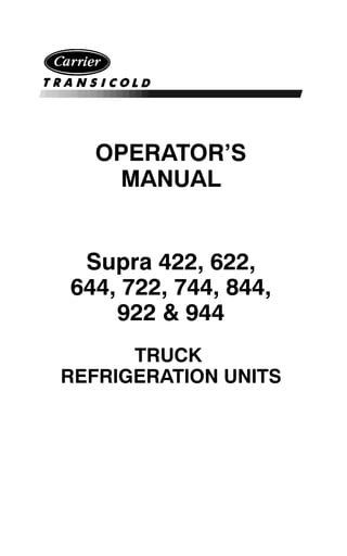 Manual supra carrier | PDF