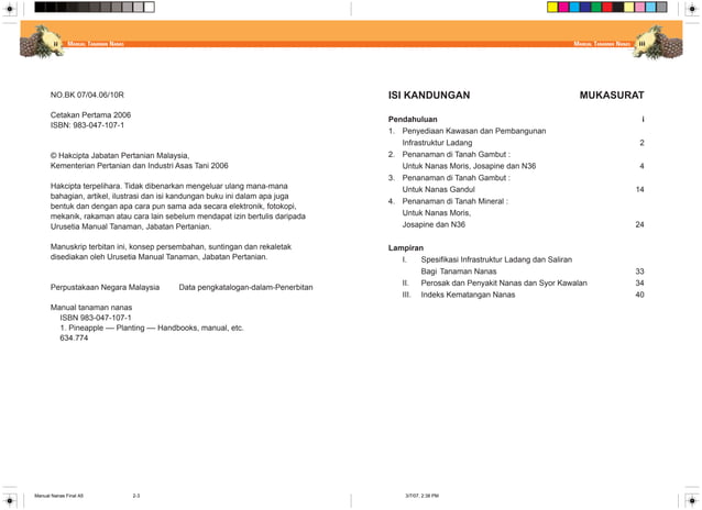 Manual Tanaman Nanas | PDF