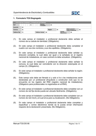 Manual tc6 | PDF