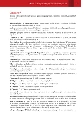 Manual técnico para o diagnóstico da infeccão pelo hiv | PDF