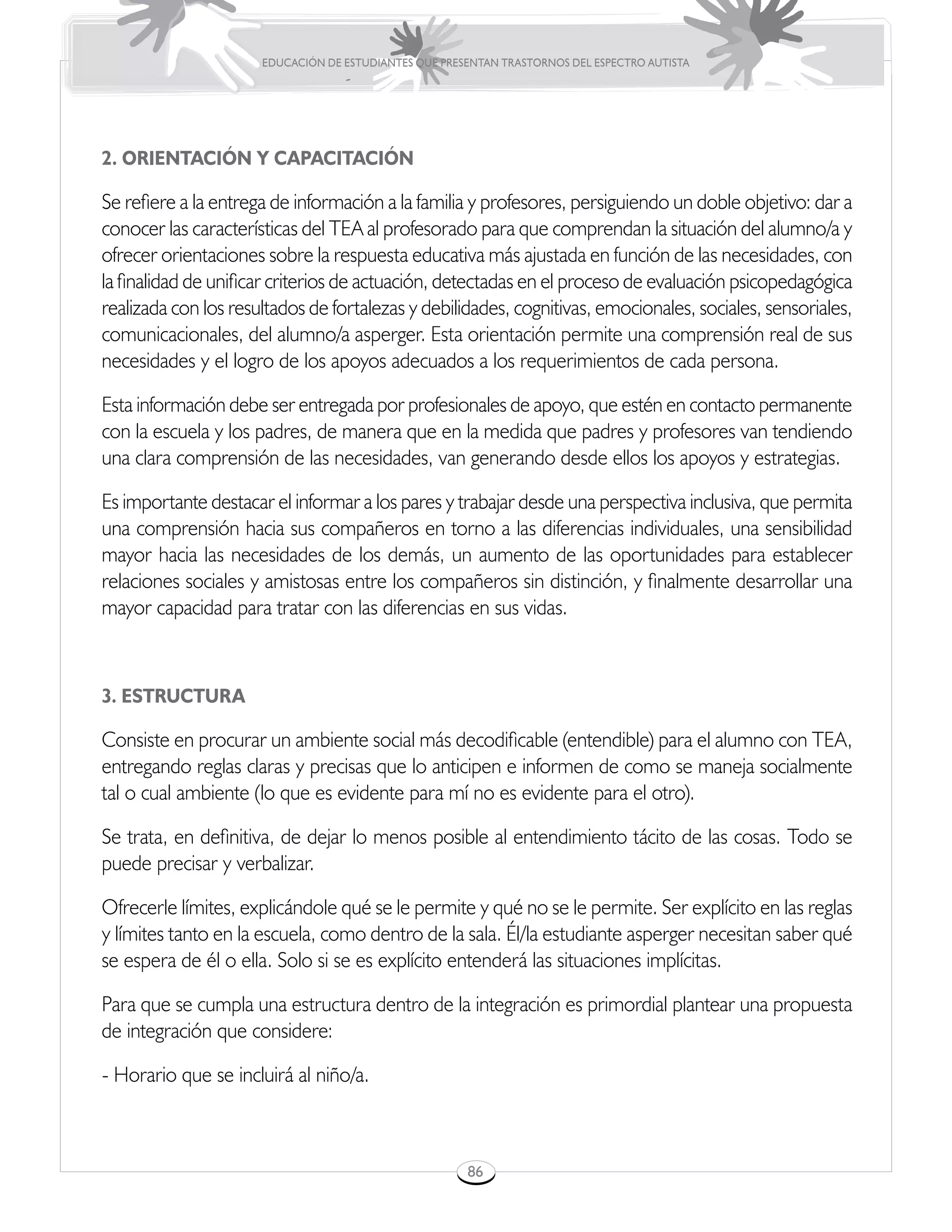 EDUCACIÓN DE ESTUDIANTES QUE PRESENTAN TRASTORNOS DEL ESPECTRO AUTISTA ...