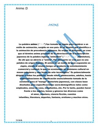 manual anime | DOCX