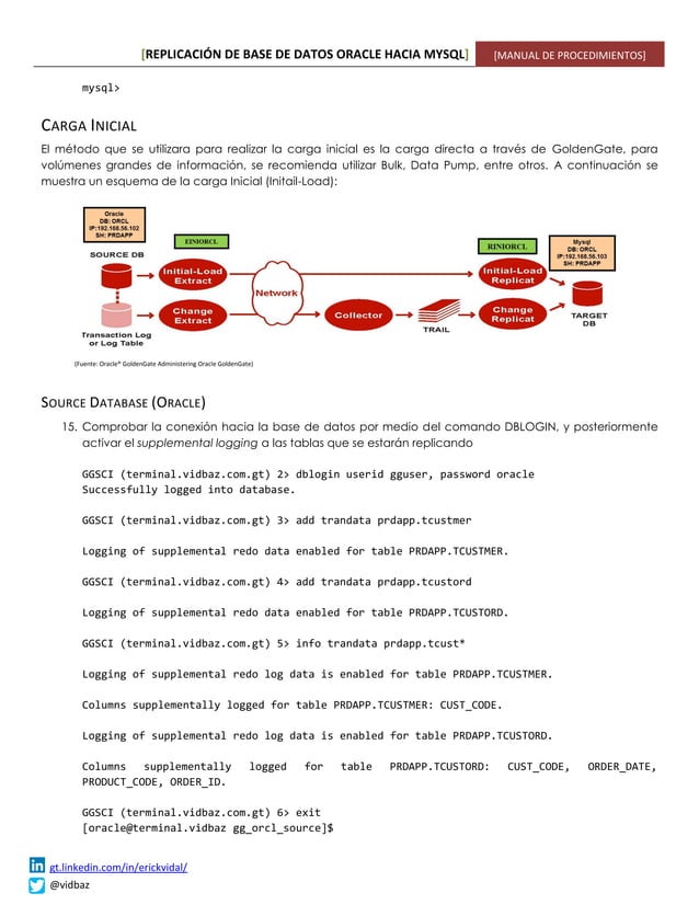 Manual Tecnico OGG Oracle to MySQL | PDF | Databases | Computer Software and Applications