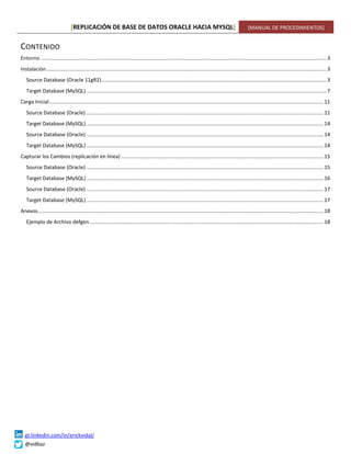 Manual Tecnico OGG Oracle to MySQL | PDF | Databases | Computer Software and Applications