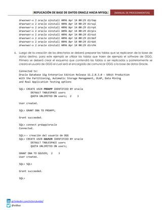 Manual Tecnico OGG Oracle to MySQL | PDF | Databases | Computer Software and Applications