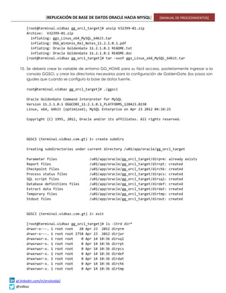 Manual Tecnico OGG Oracle to MySQL | PDF | Databases | Computer Software and Applications