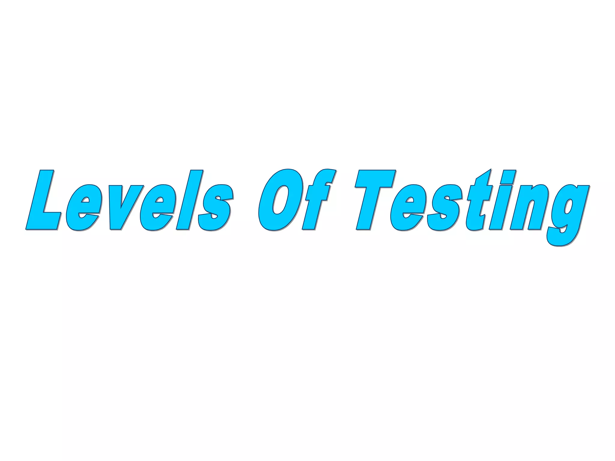 Software Testing Fundamentals Ppt Operating Systems Computer Software And Applications