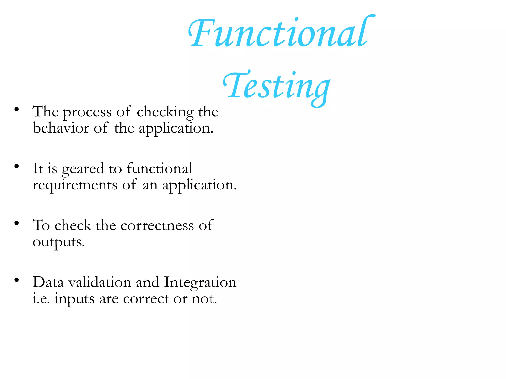 Software Testing Fundamentals Ppt Operating Systems Computer Software And Applications