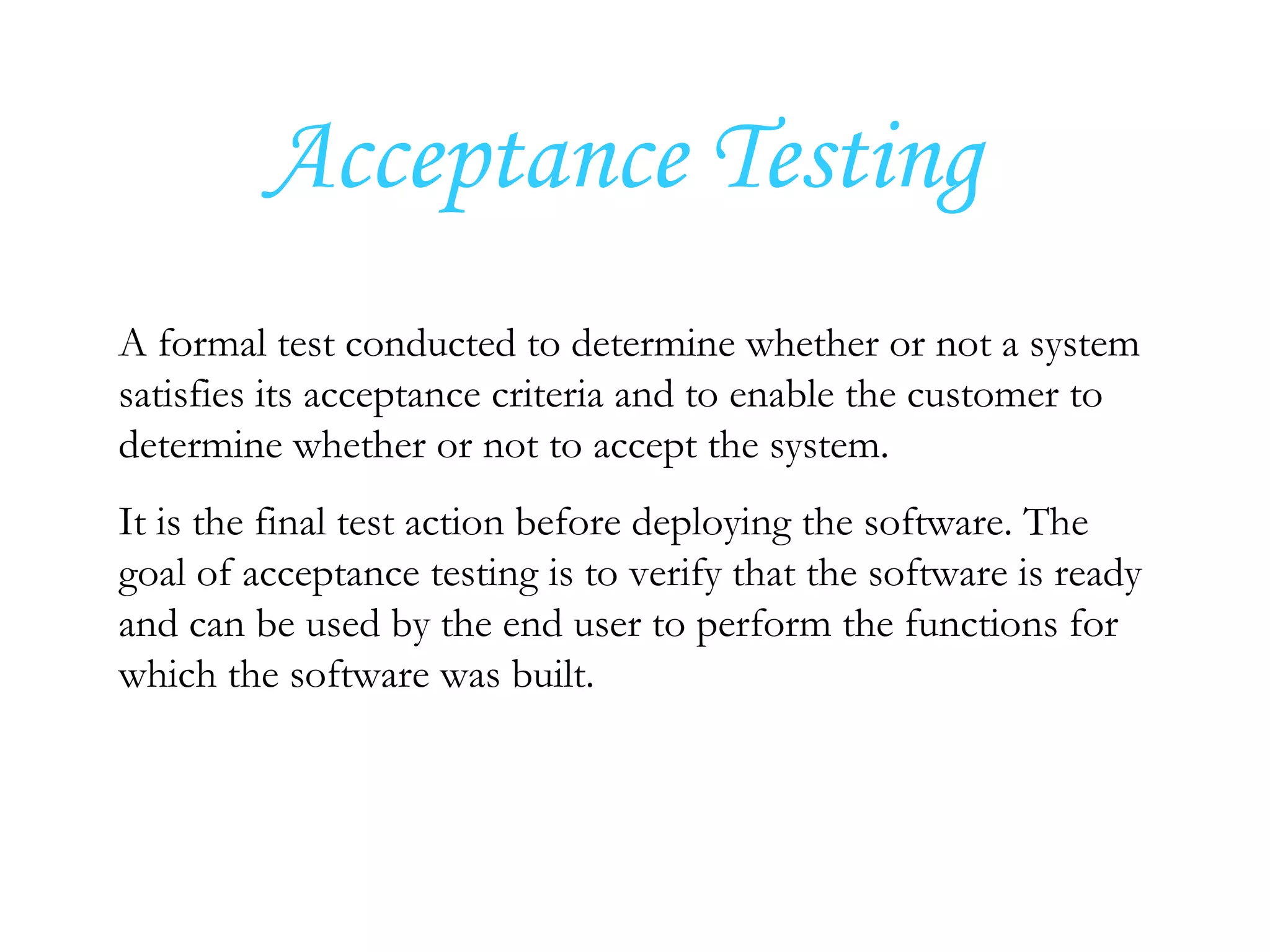 Software Testing Fundamentals Ppt Operating Systems Computer Software And Applications