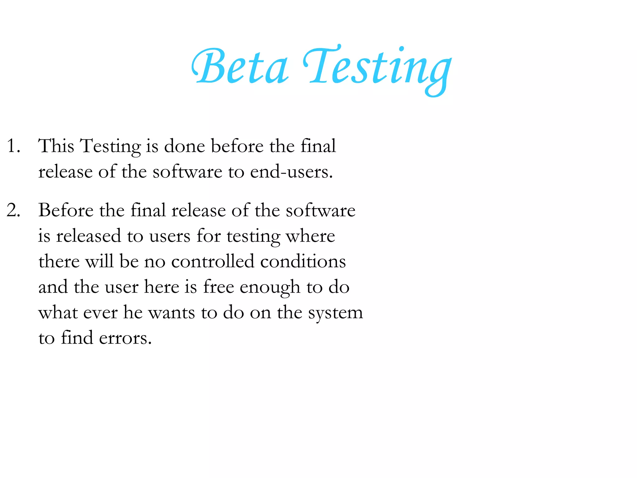 Software Testing Fundamentals | PPT