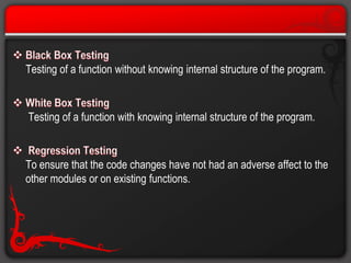 Manual testing | PPSX