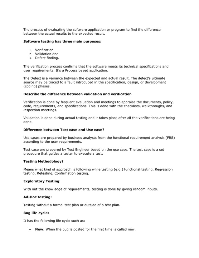 Manual testing | PDF