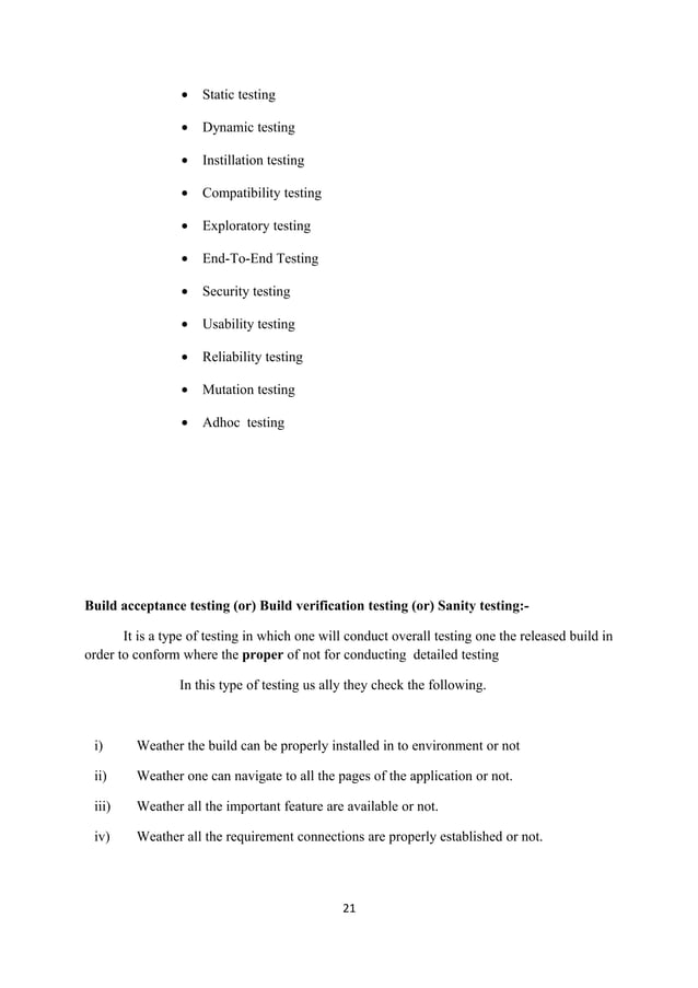 Manual testing good notes | PDF