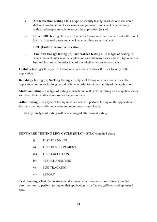 Manual testing good notes | PDF