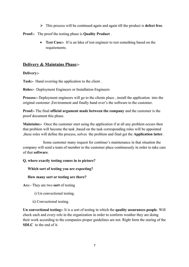 Manual testing good notes | PDF