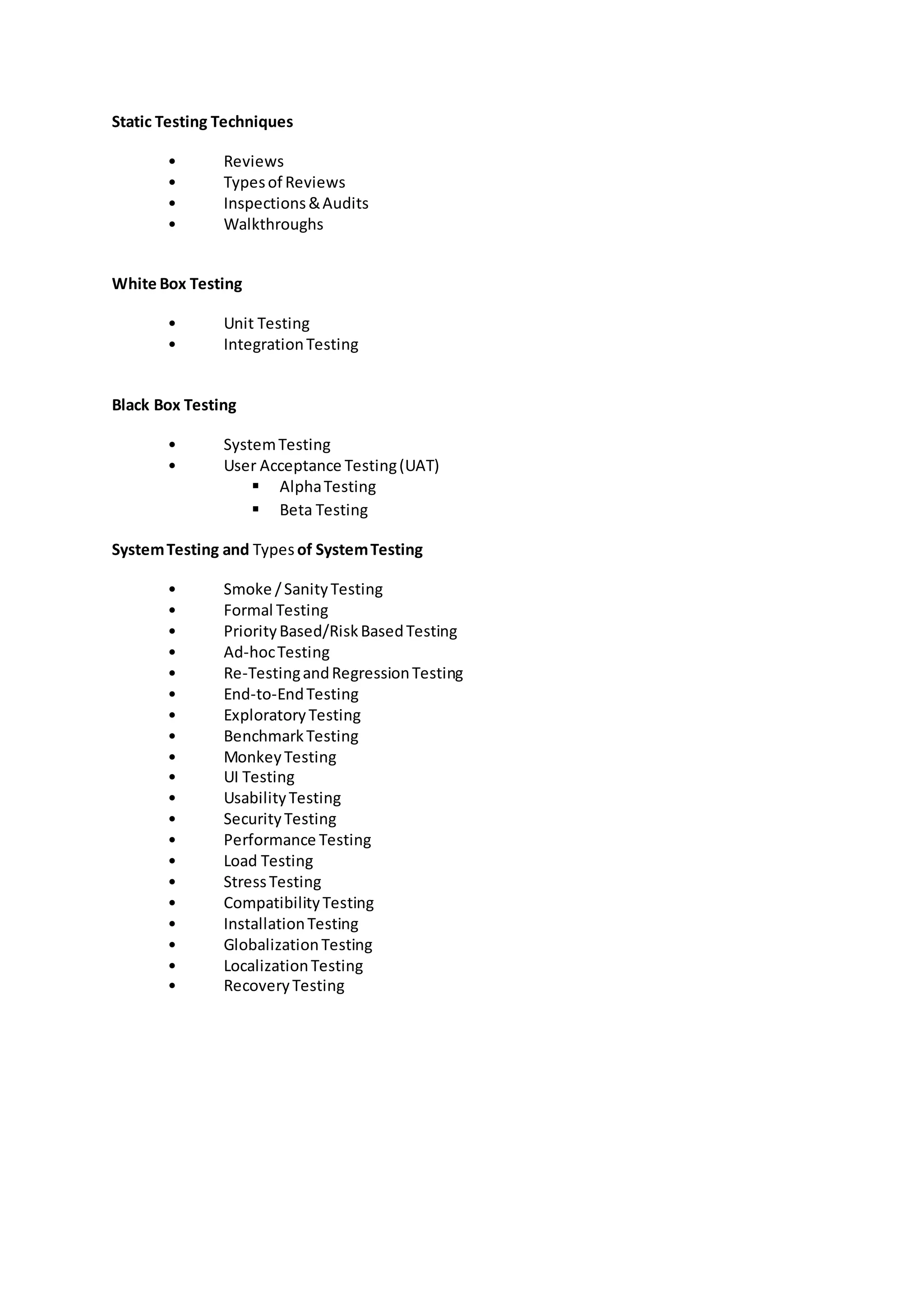 Manual Testing Online Training | PDF