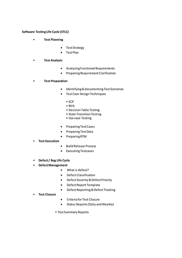 Manual Testing Online Training | PDF