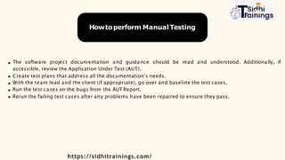 manual testing. | PPT