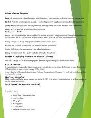 Software testing concepts | PDF
