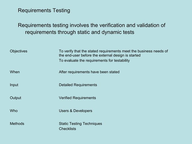 Manual testing concepts course 1 | PPT
