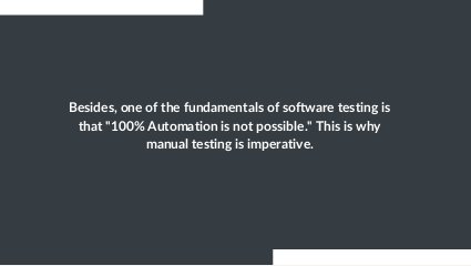 Manual Testing - Developing A Quick Perspective | PPT