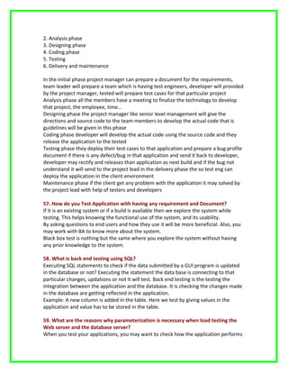 Manual testing interview questions | DOC