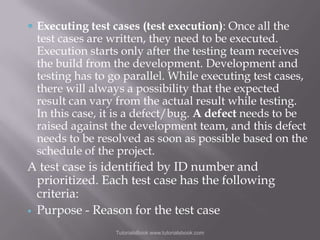 www.tutorialsbook.com presents Manual testing | PPTX