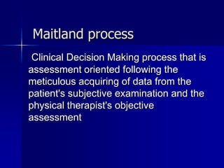 Manual therapy 2 | PPTX
