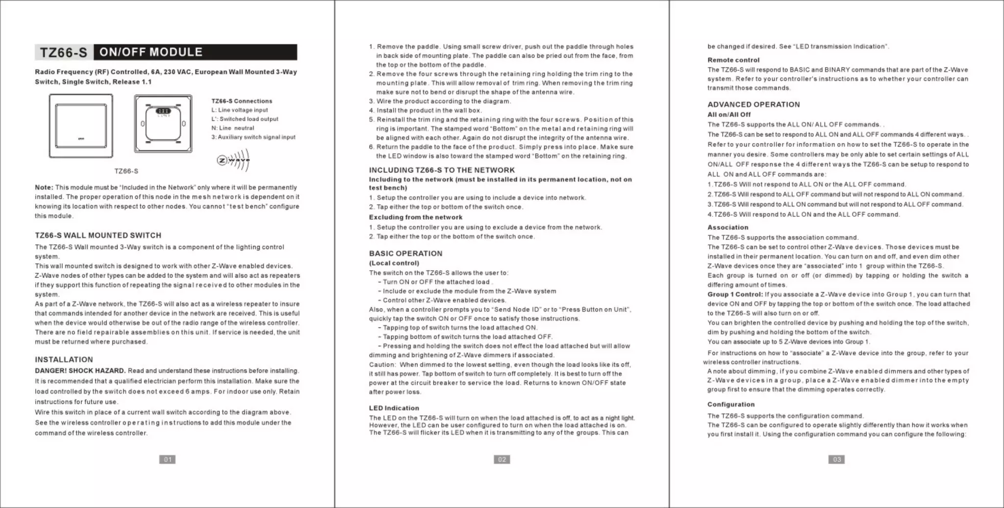 Manual tkb tz66 | PDF