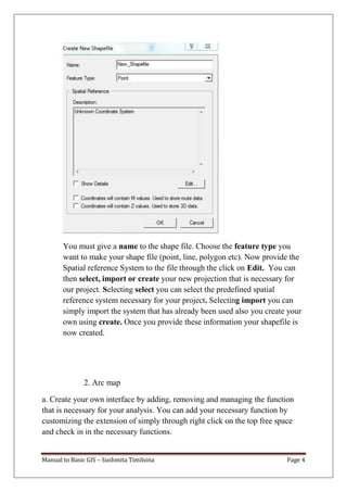 Manual to basic gis | PDF
