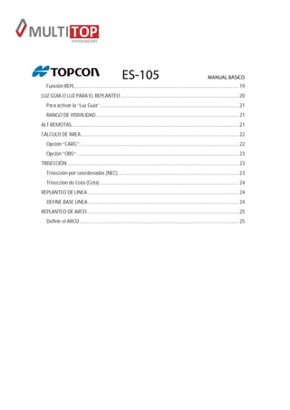 Manual topcon 105 | PDF
