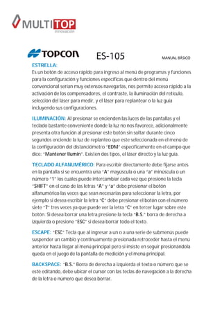 Manual topcon 105 | PDF