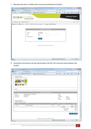 Manual top up ewallet dan pendaftaran keahlian | PDF