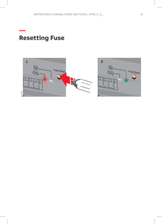 Manual transferencias ABB, mOTORIZED CHANGE-OVER SWITCHES | PDF