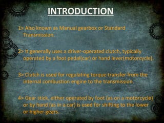 Manual transmission final | PPT