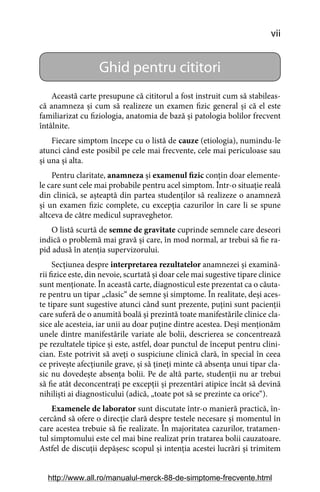 Manualul merck 88 simptome frecvente pdf | PDF