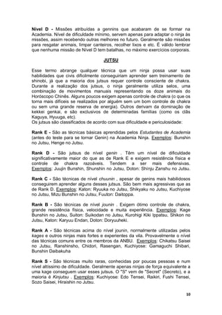 Manual ultimate naruto 3 d&t | PDF