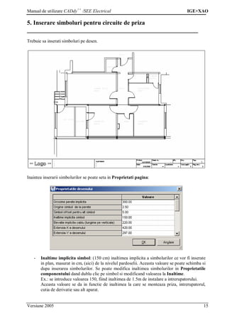 Manual utilizare planuri instalatii electrice | PDF