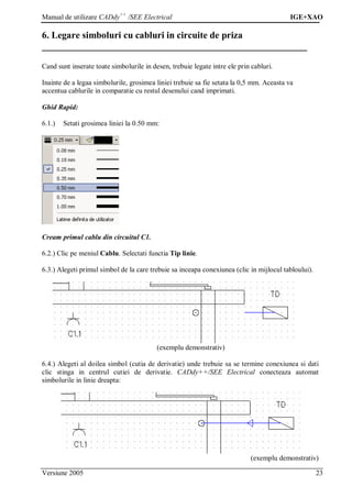 Manual utilizare planuri instalatii electrice | PDF