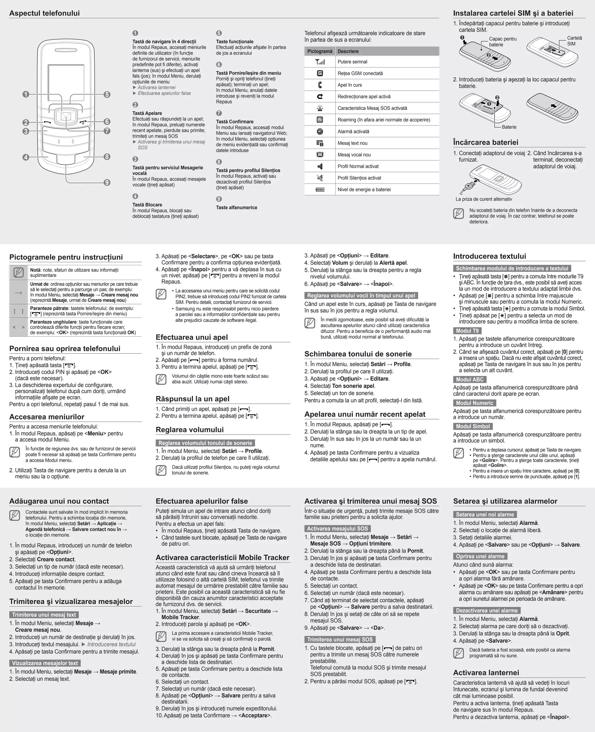 Manual utilizare samsung_e1080_ro | PDF