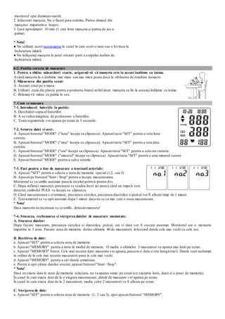 Manual utilizare tensiometru Cresta BPM 158 | DOCX