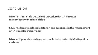 Manual Vacuum Aspiration. House Officer Presentation by Dr Salamipptx ...