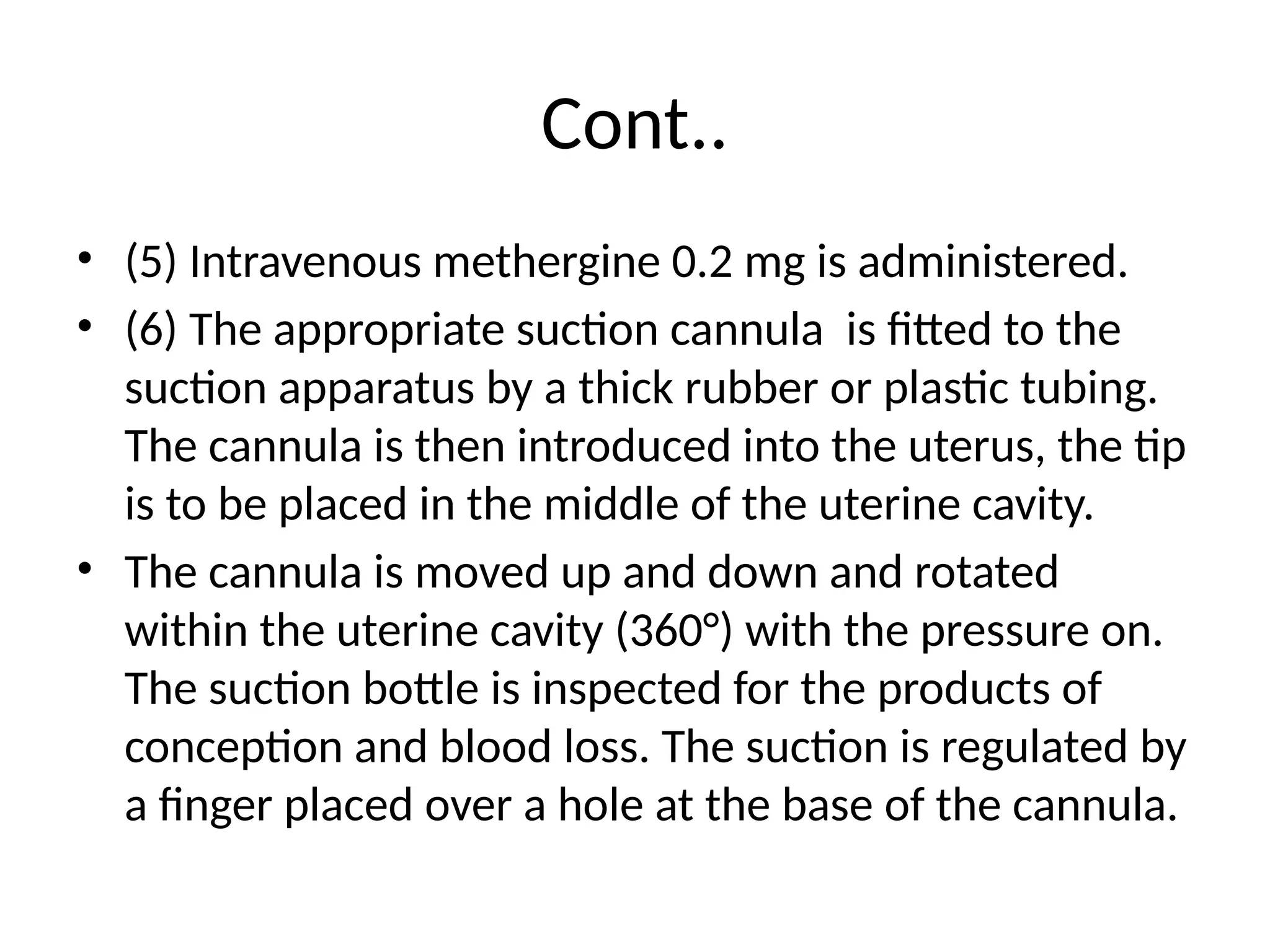 MANUAL VACUUM ASPIRATION.pptx - doct for threatened abortion | PPTX