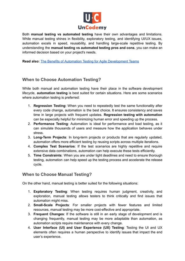 Manual vs Automation Testing_ Pros, Cons, and When to Choose Automation.pdf