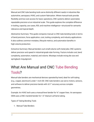 Manual vs CNC Tube Bending Tools Capabilities, Use Cases.pdf