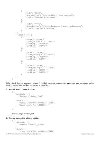 Web Service E-Klaim INA-CBG | PDF